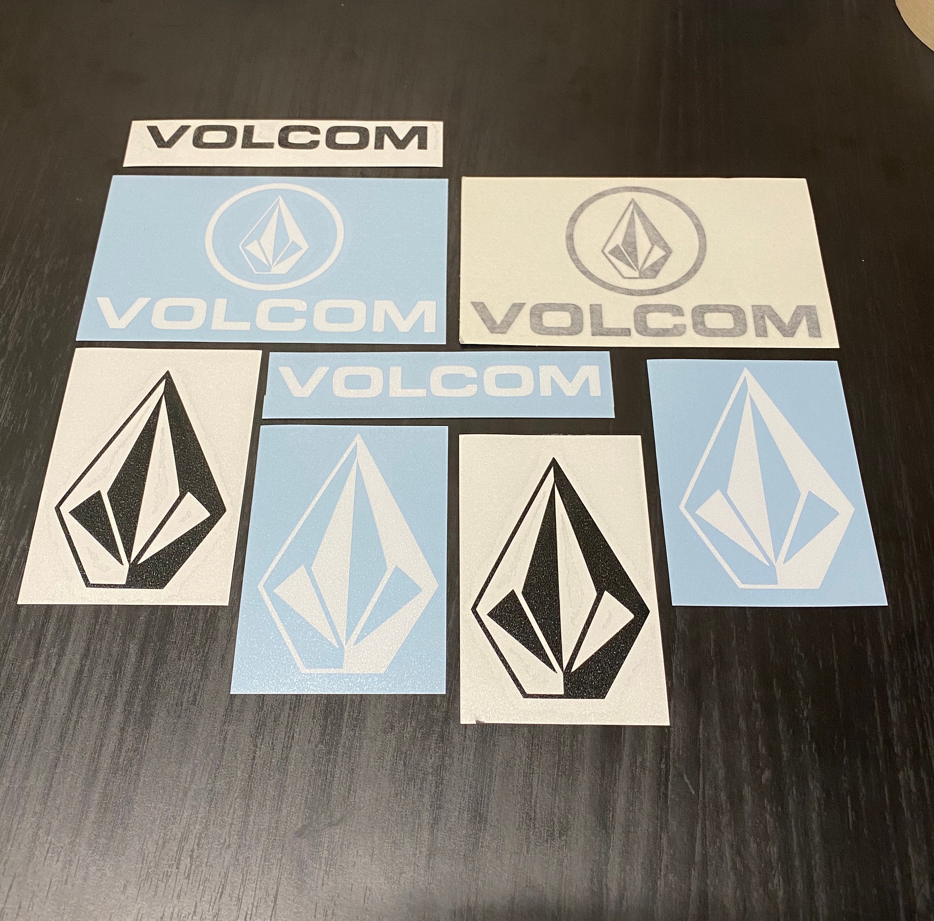 Volcom Vinyl Decals: 8-Pack die-cut no background skate | Etsy