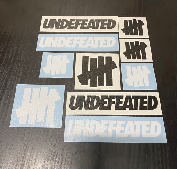 Undefeated Glossy Decals: 10-pack Vinyl No Background Street - Etsy