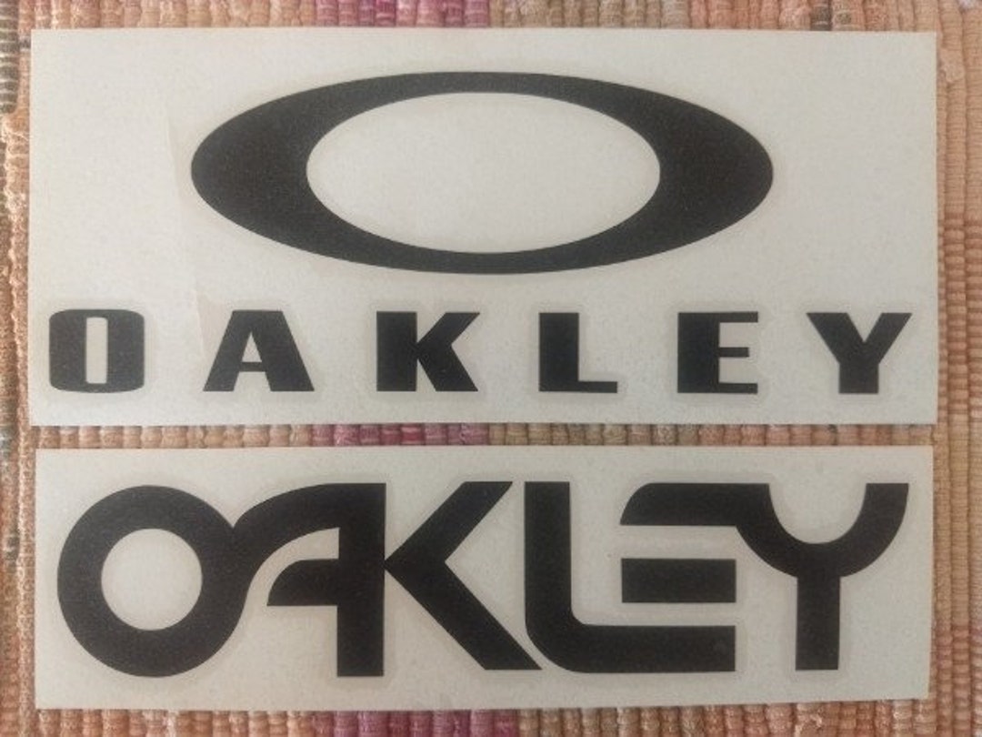 Oakley 8" Decals, Choose Color: 2-pack, Glossy Vinyl, No Background ...