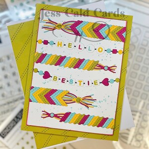 Hello Bestie Card grasshopper Green - Etsy