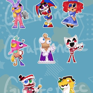 The Amazing Digital Circus Stickers - Etsy