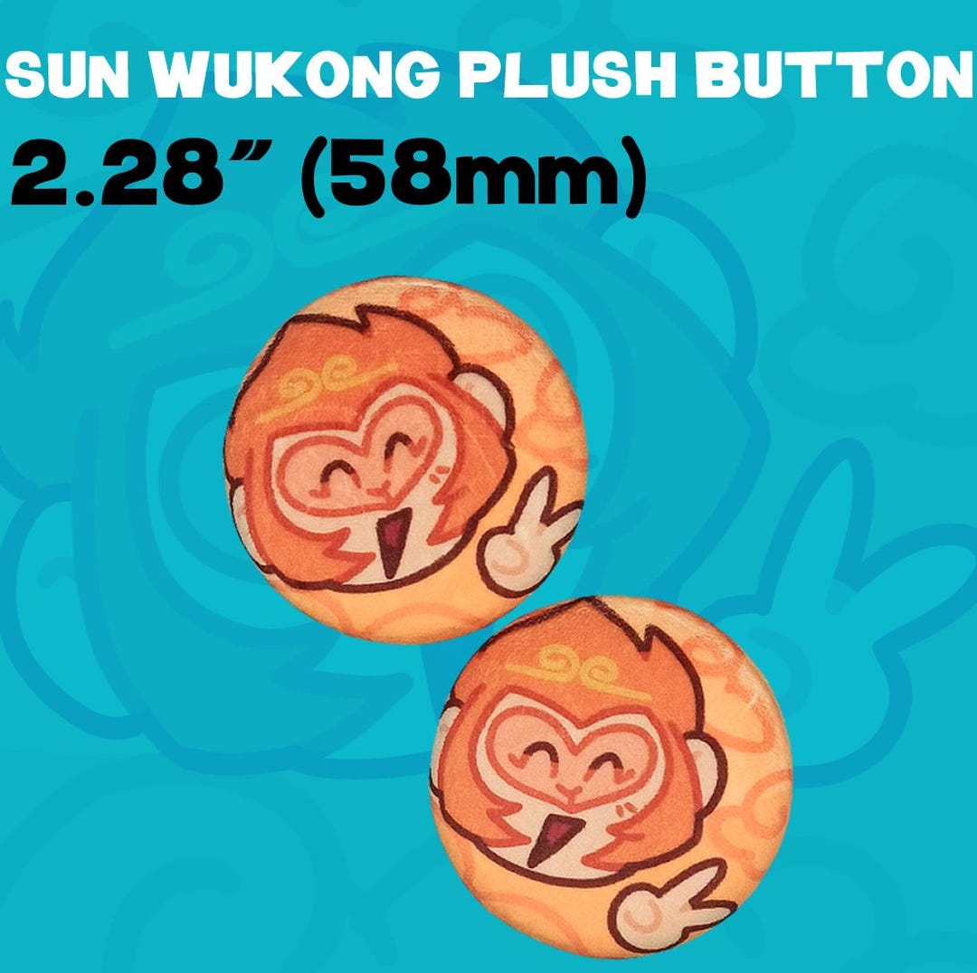 LMK - Sun Wukong Plush Button - Etsy