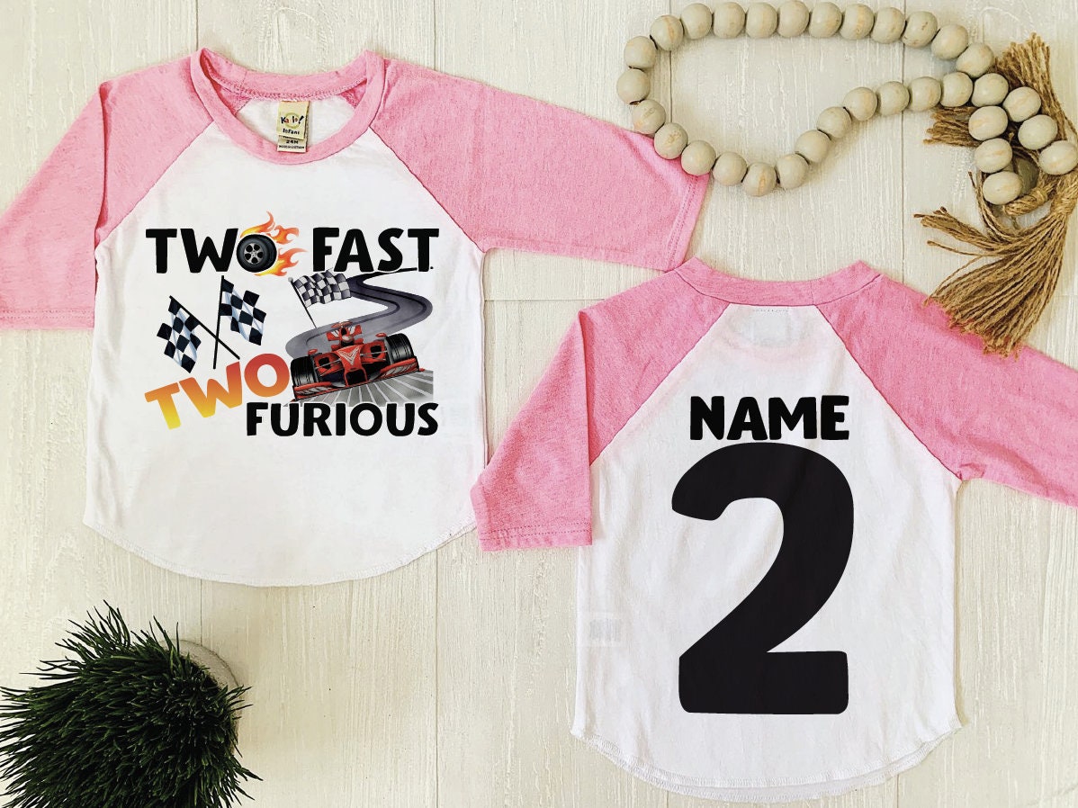 Two Fast Two Furious Birthday Shirt Two Fast Birthday Shirt - Etsy
