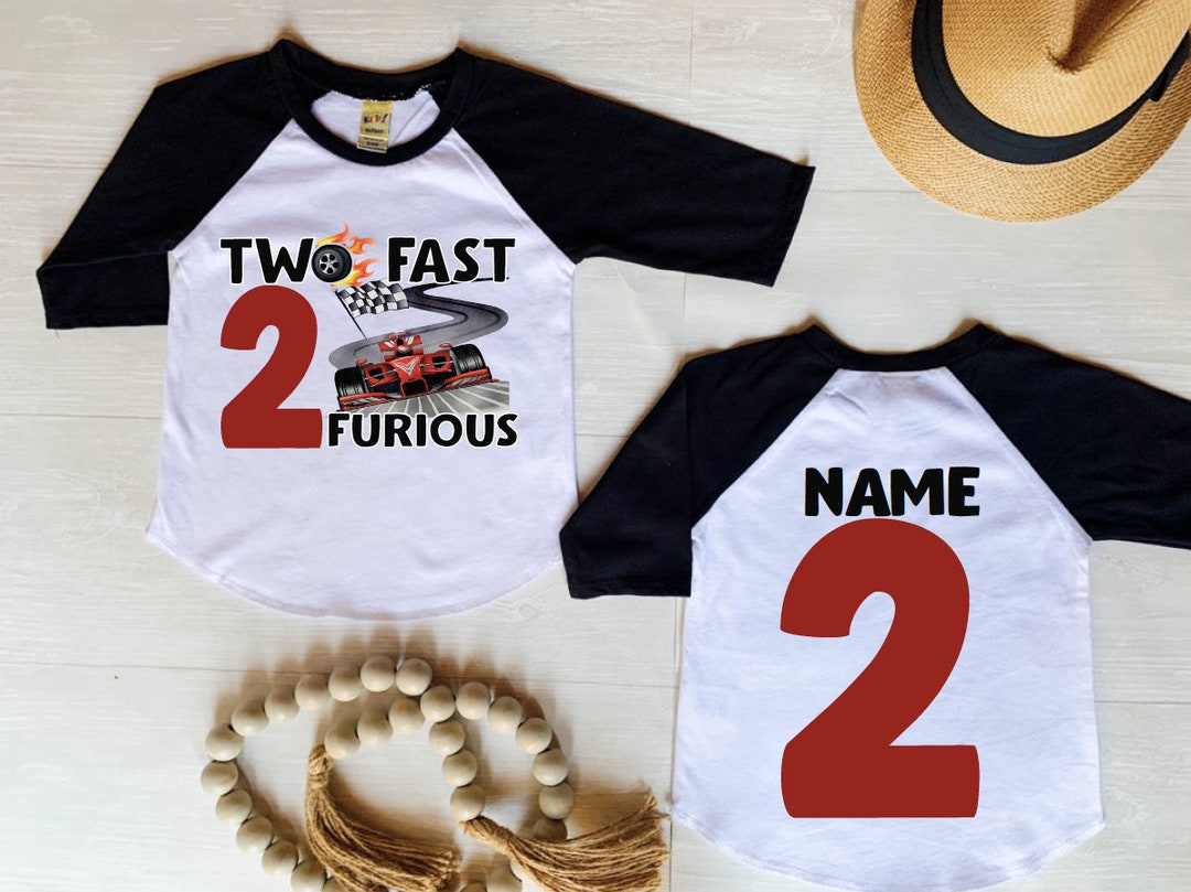 Two Fast Two Furious Birthday Shirt, Two Fast Birthday Shirt, Racer ...