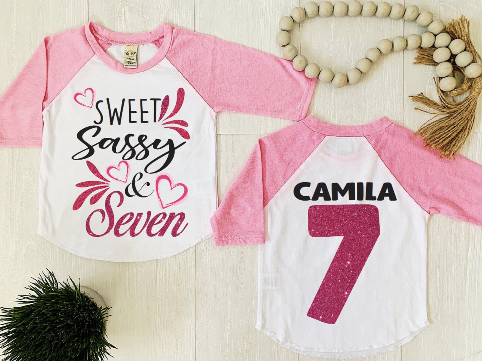 Seven Shirt Sweet Sassy and Seven Seventh Birthday Shirt - Etsy