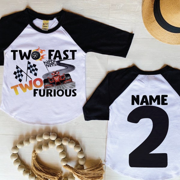 Two Fast Birthday Shirt - Etsy