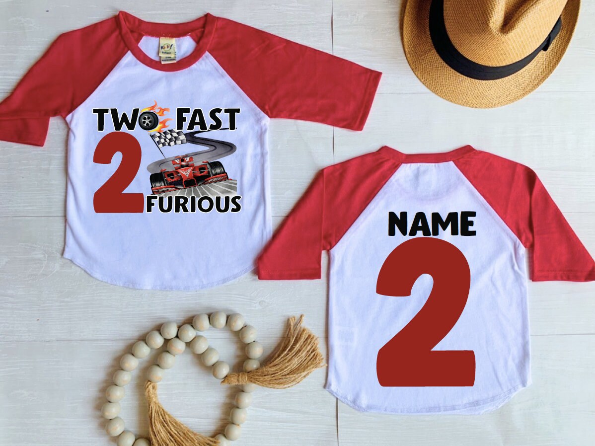 Two Fast Two Furious Birthday Shirt Two Fast Birthday Shirt - Etsy