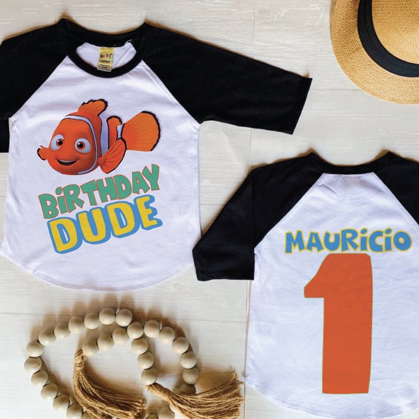 Nemo Birthday Shirt - Etsy