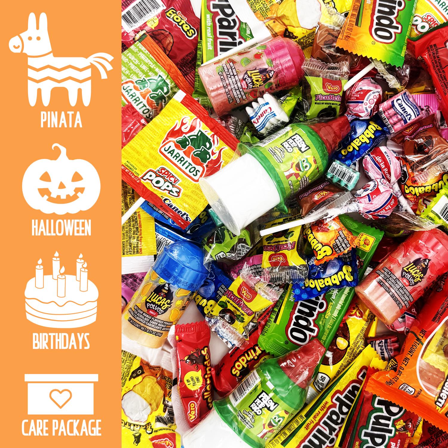 Hand Curated Mexican Candy Variety Gift Box Bulk Pack 100 Pc ...