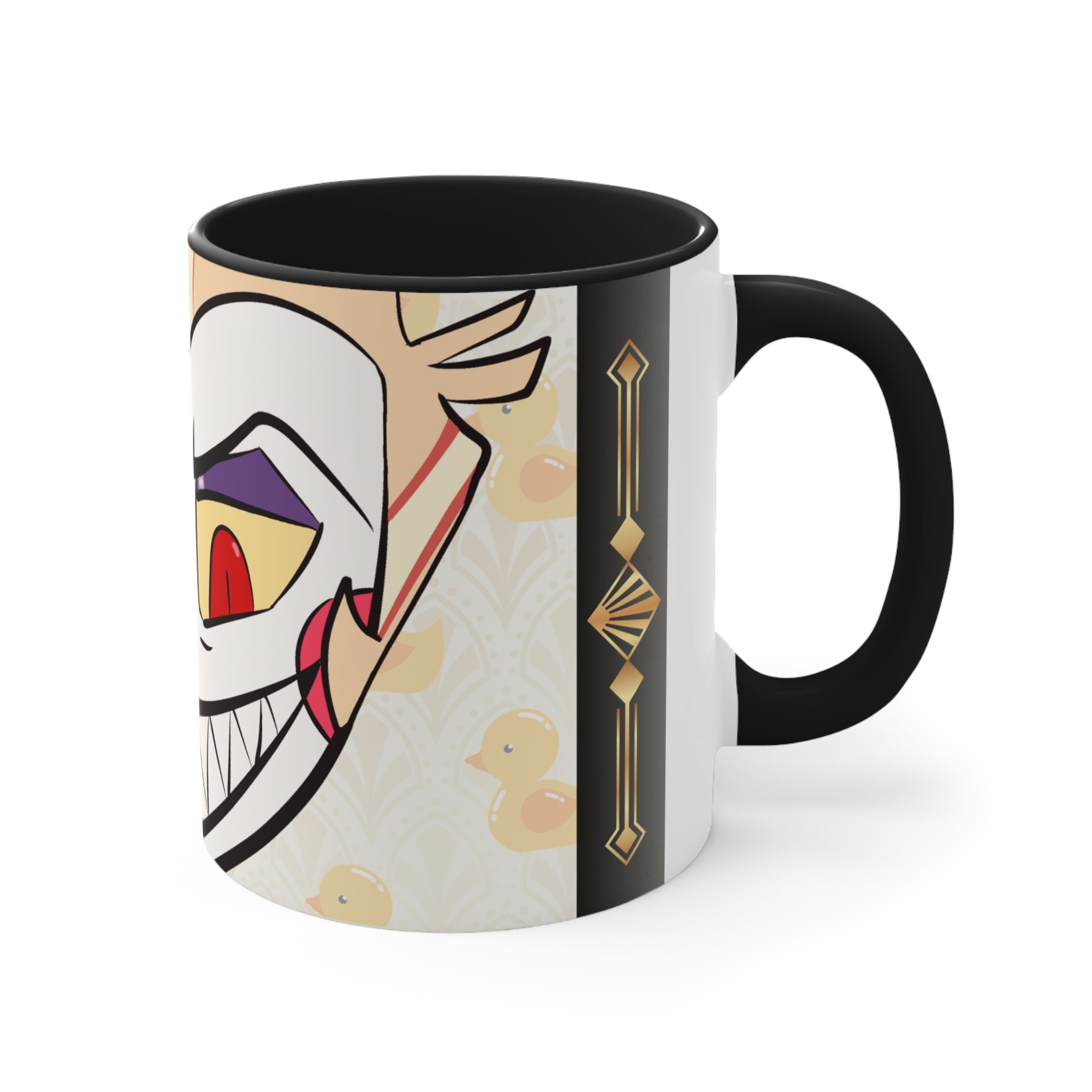 Lucifer Morningstar Hazbin Hotel Inspired Accent Coffee Mug Eye ...