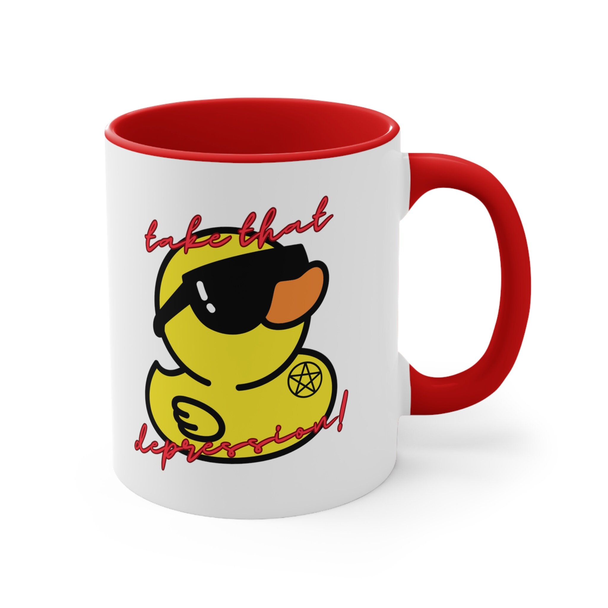 Take That, Depression Lucifer Morningstar Rubber Ducky Accent Coffee ...