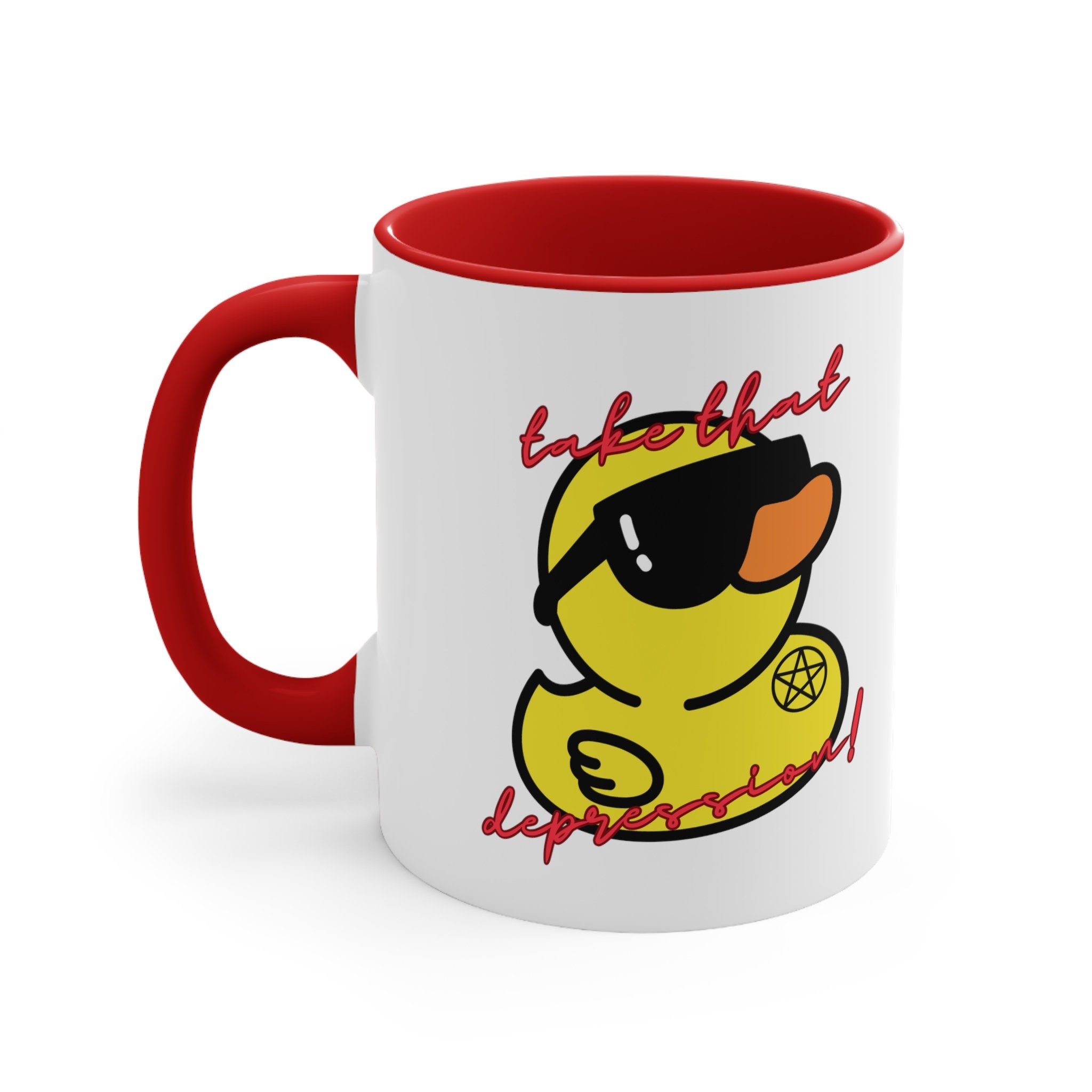 Take That, Depression Lucifer Morningstar Rubber Ducky Accent Coffee ...
