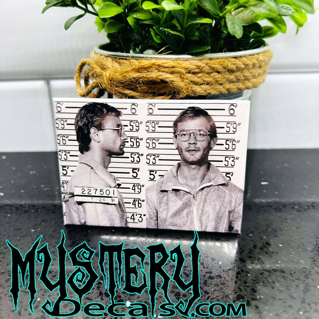 Jeffrey Dahmer Mugshot Rectangle Fridge Magnet 2.5" X 3.5" American ...