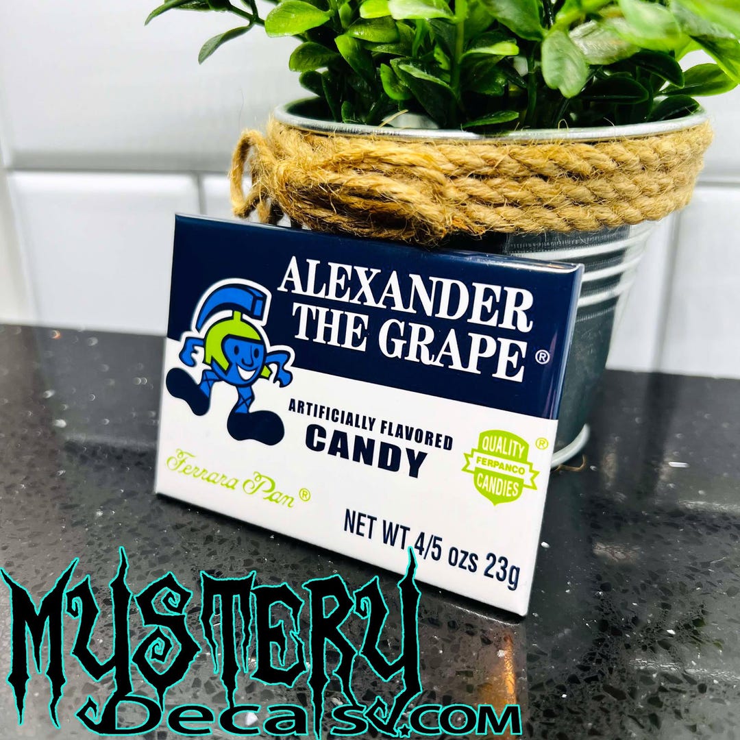 Magnet of Alexander the Grape Candy Box Rectangle Fridge Magnet 2.5" X ...