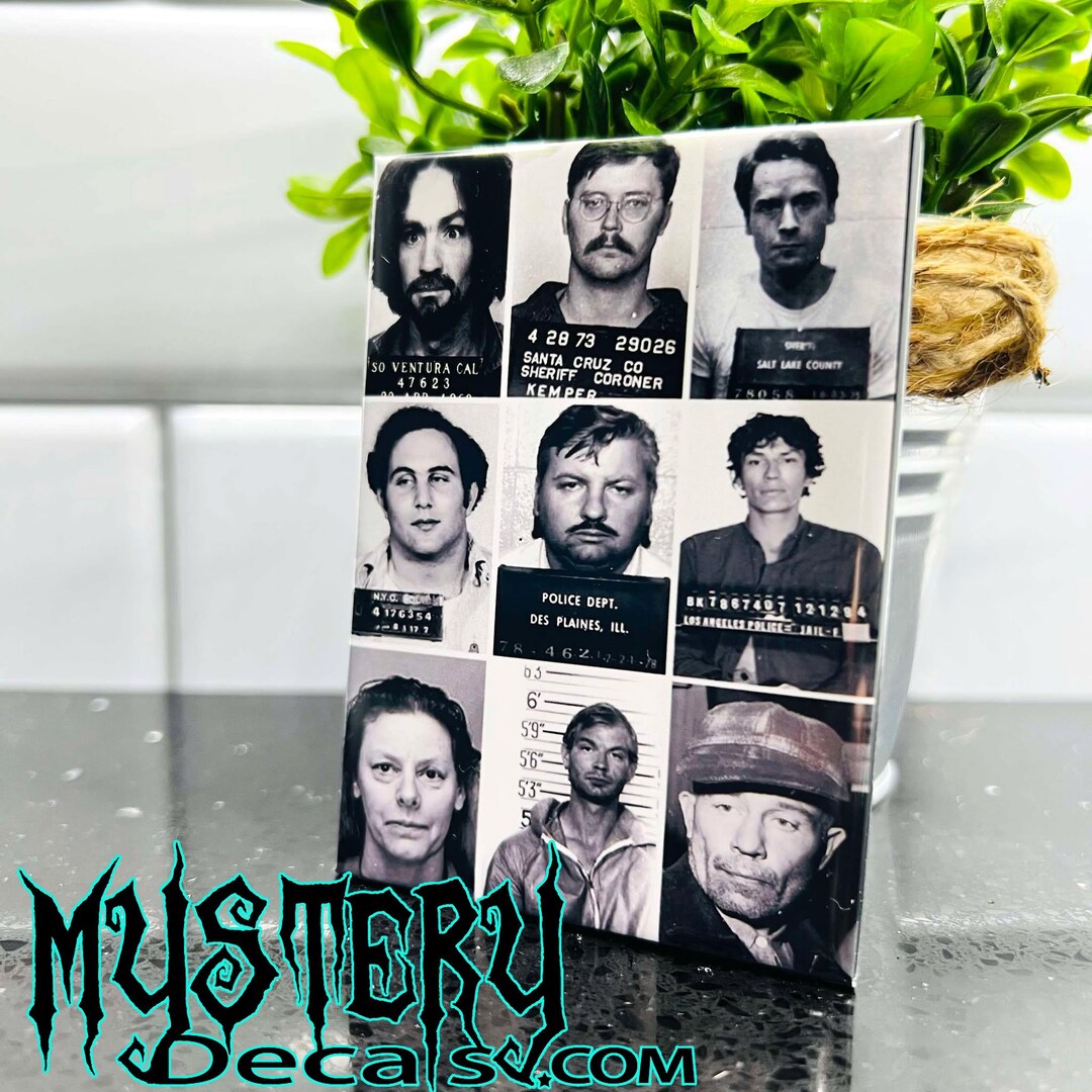 Serial Killers Mugshot Fridge Magnet 2.5" X 3.5" Rectangle True Crime ...