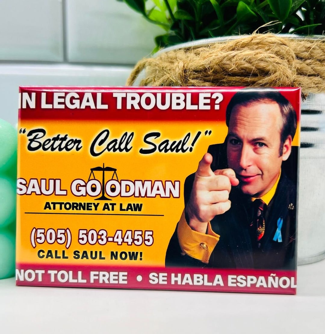 The "better Call Saul!" Business Card Rectangle Fridge Magnet 2.5" X 3. ...