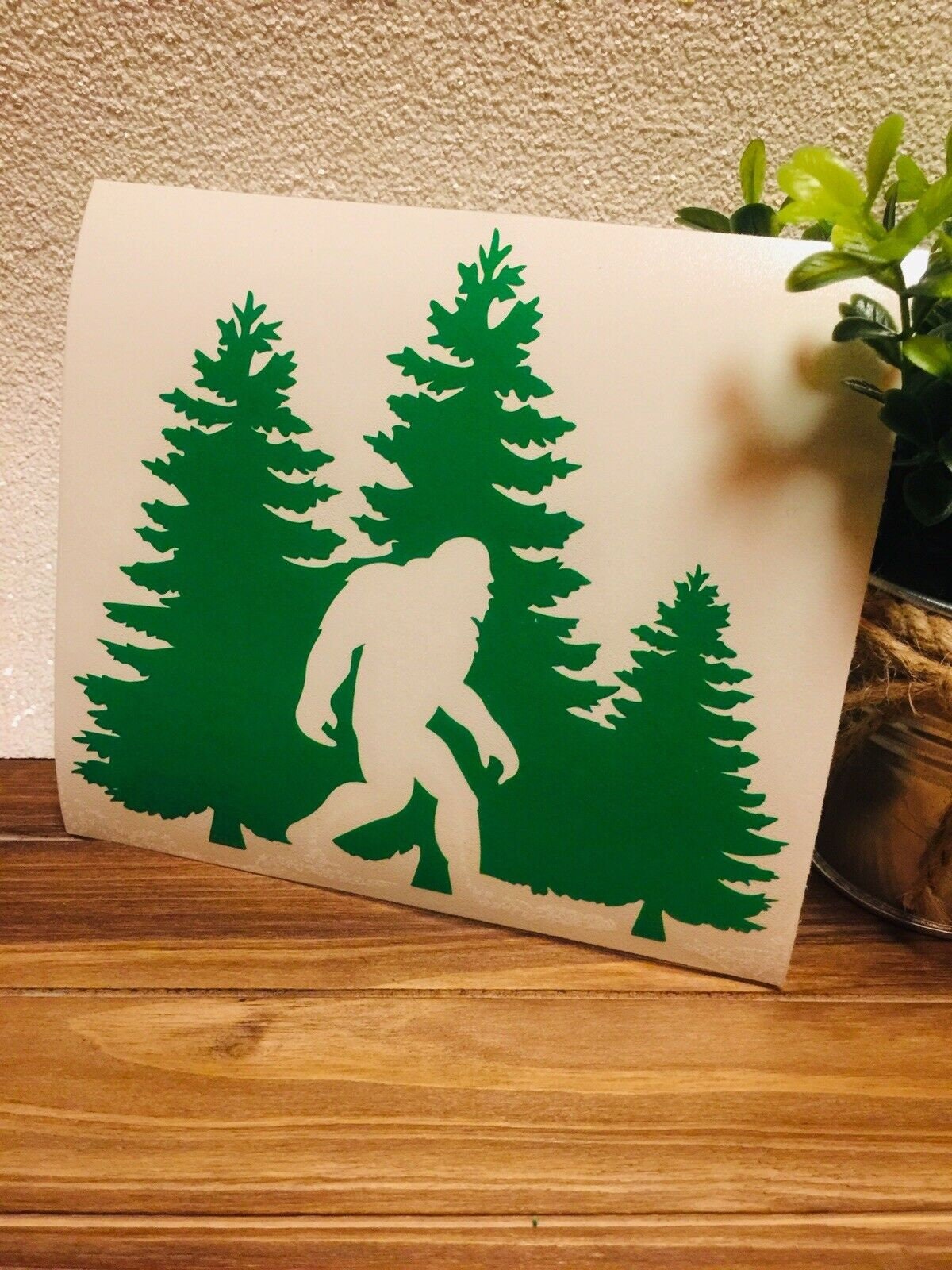 6 Bigfoot Tree Vinyl Die Cut Decal Sticker / Northwest / | Etsy