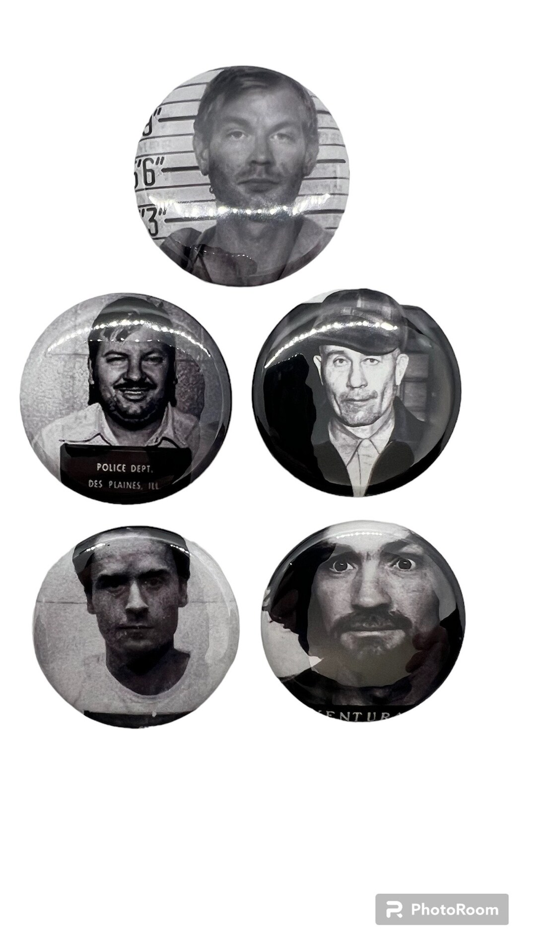 Serial Killers Black and White 1.5" Round Magnets True Crime Lovers - Etsy