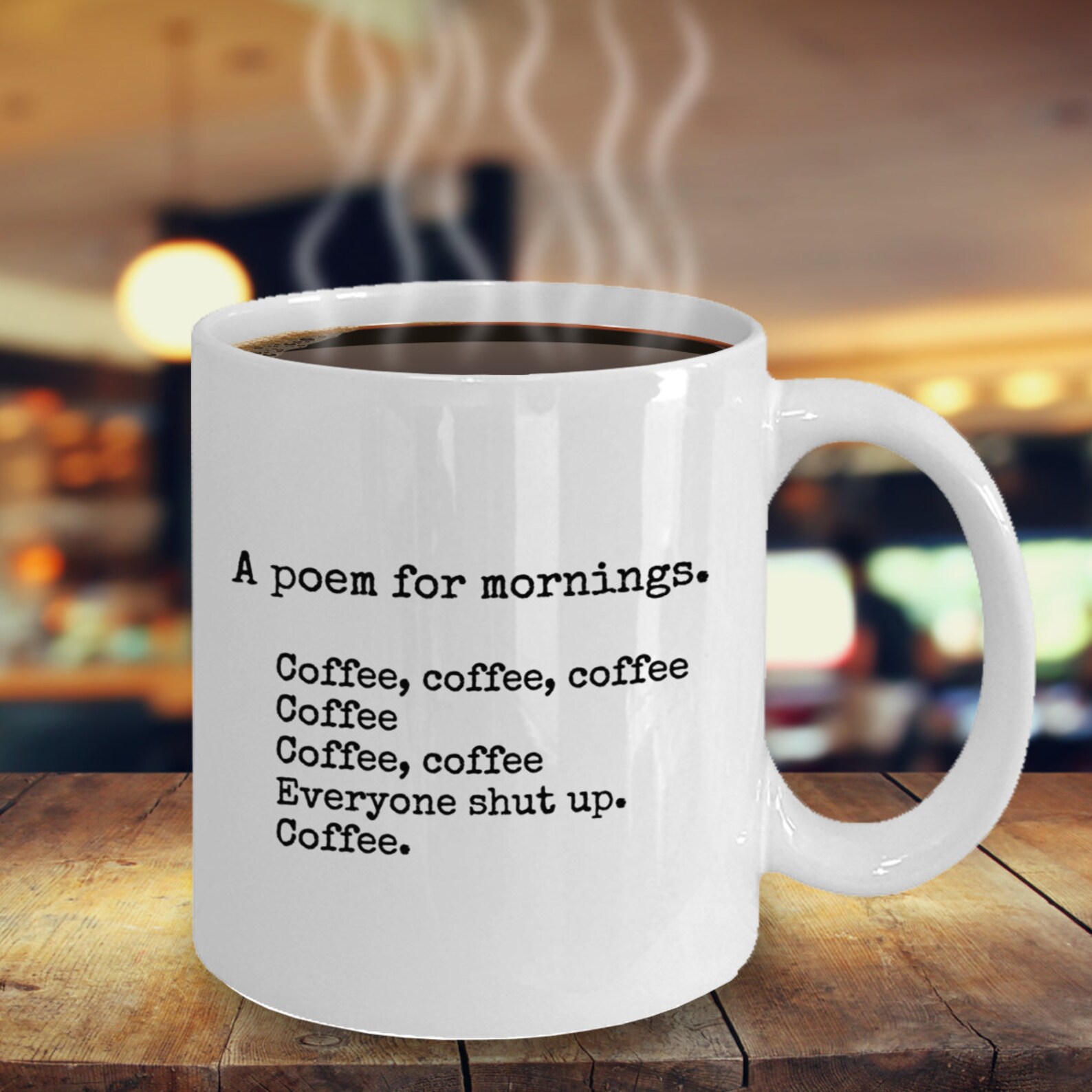 Funny Mug Poem for Mornings Coffee Coffee ... - Etsy