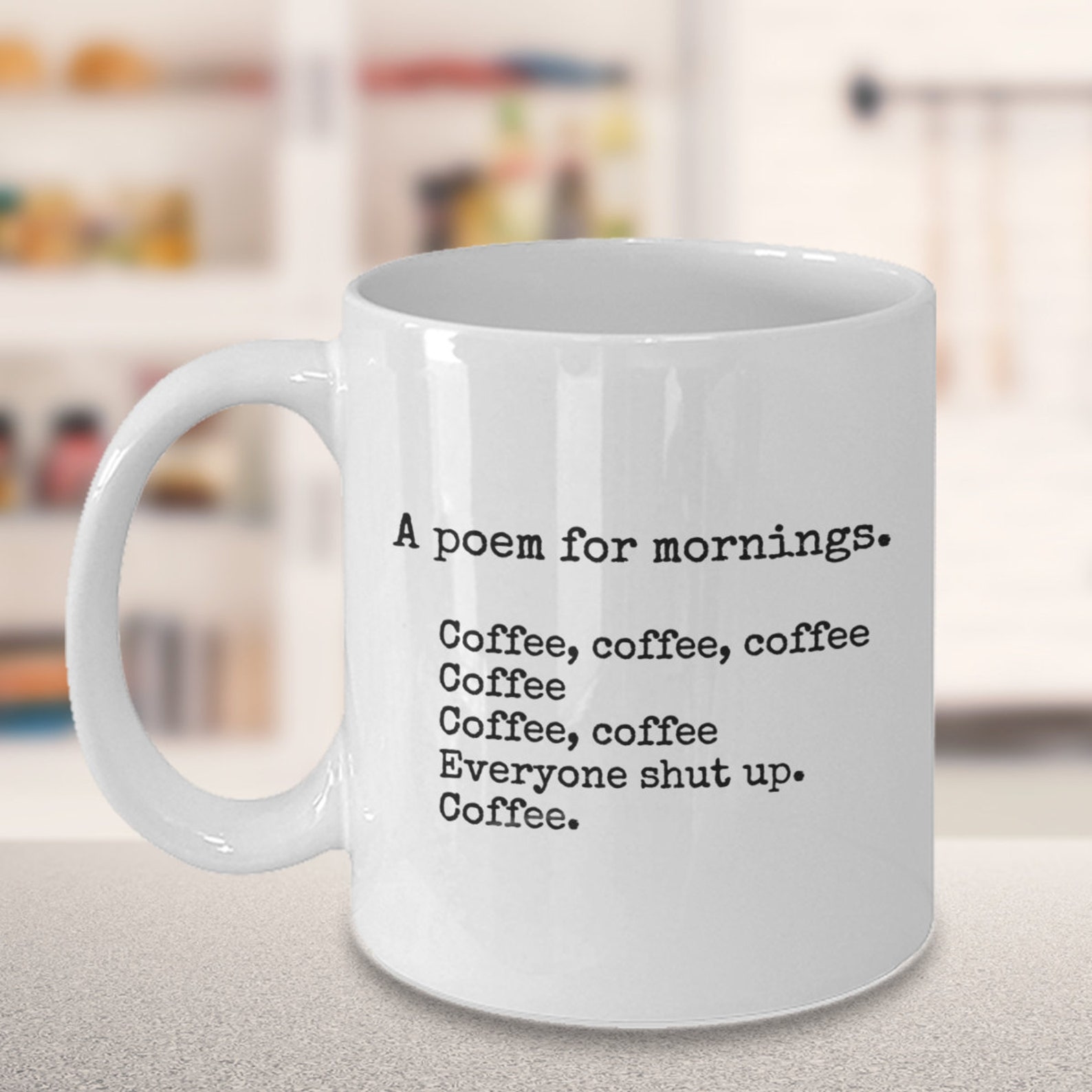 Funny Mug Poem for Mornings Coffee Coffee ... - Etsy