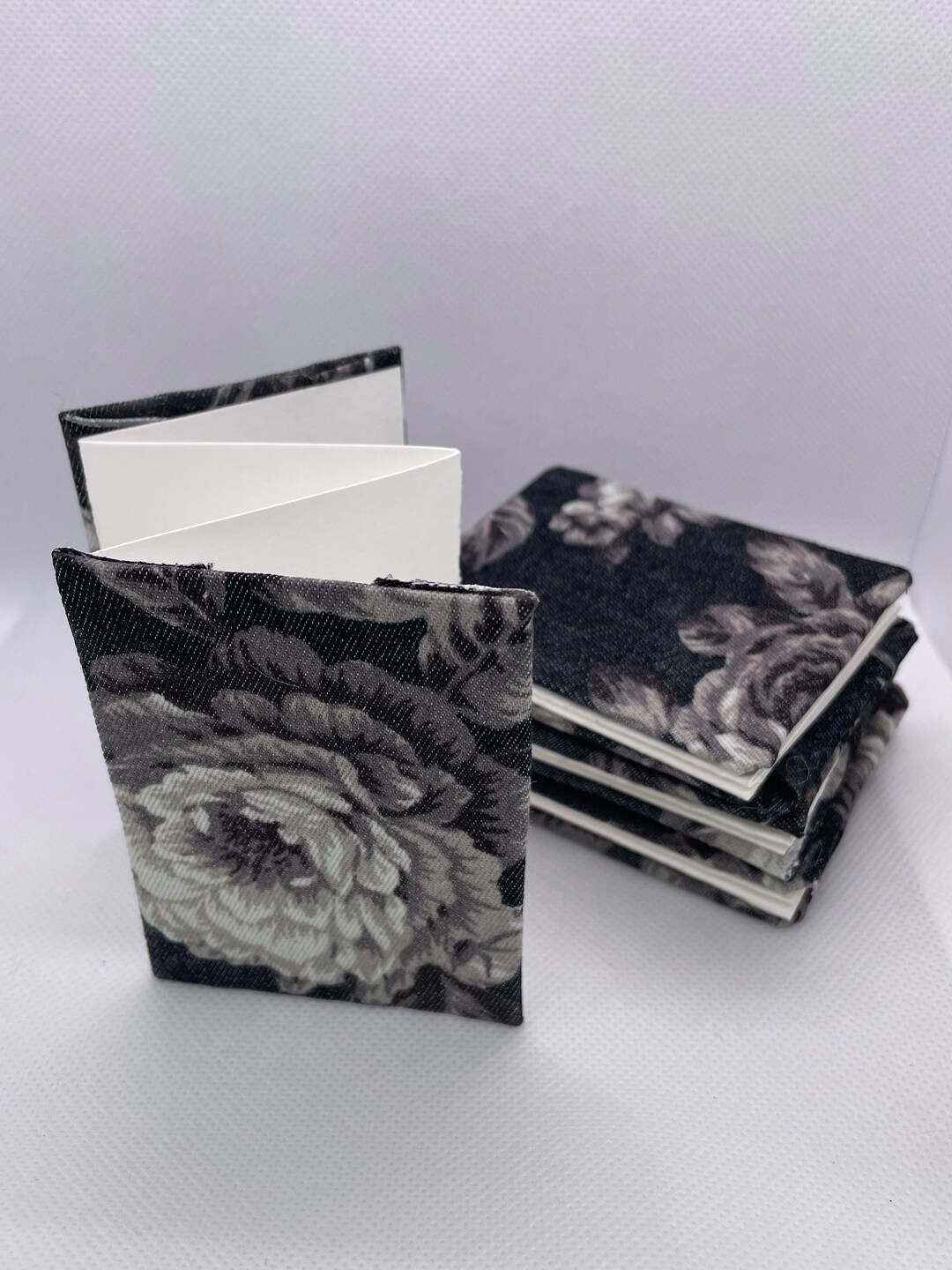 Contrast Floral Mini Sketchbook - Etsy