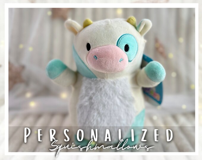 Custom Squishmallows Cow Hugmee| Personalized Squishmallows | Rare ...