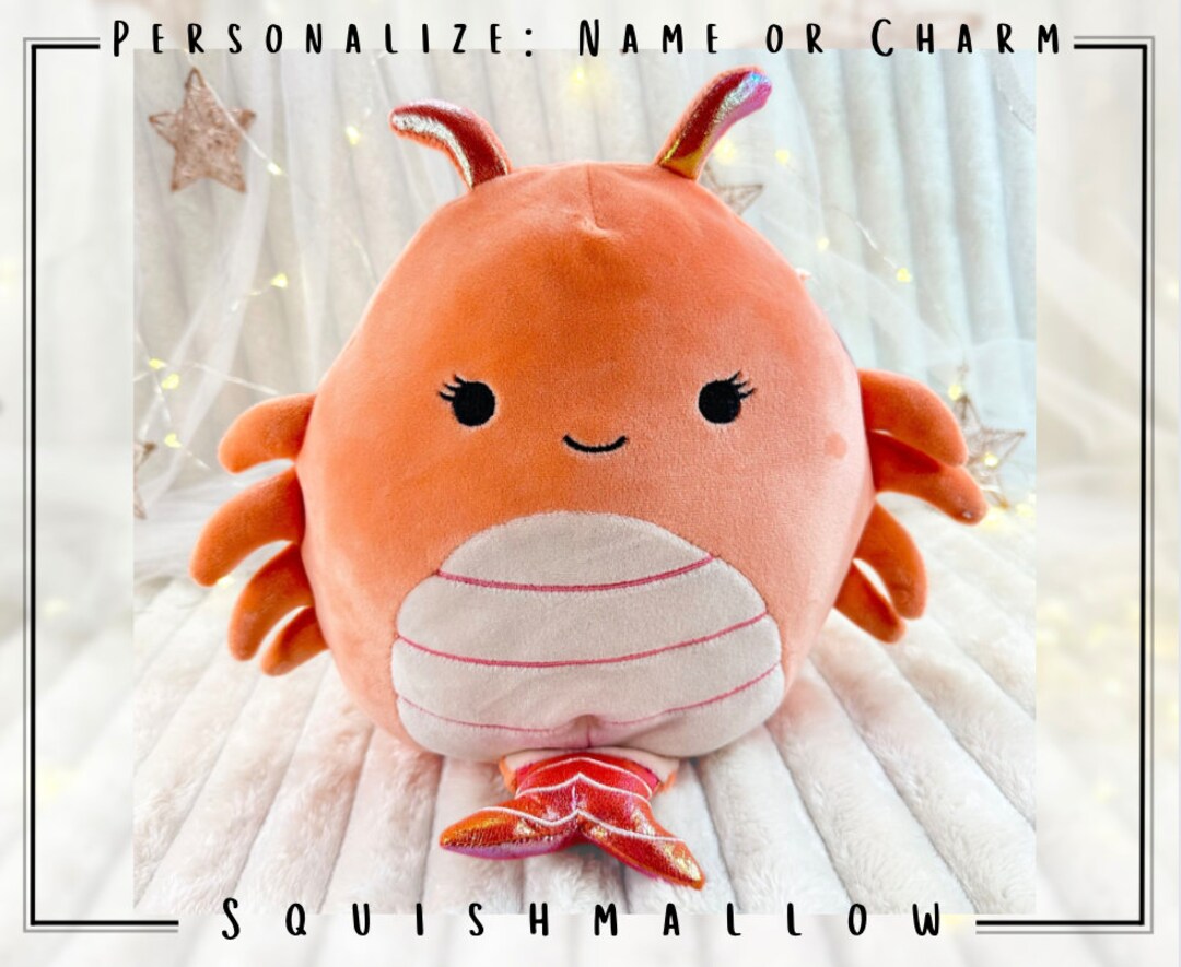 Personalized Custom Shrimp Squishmallow Personalizable Plush squishy ...