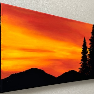 Sunset Painting - Etsy
