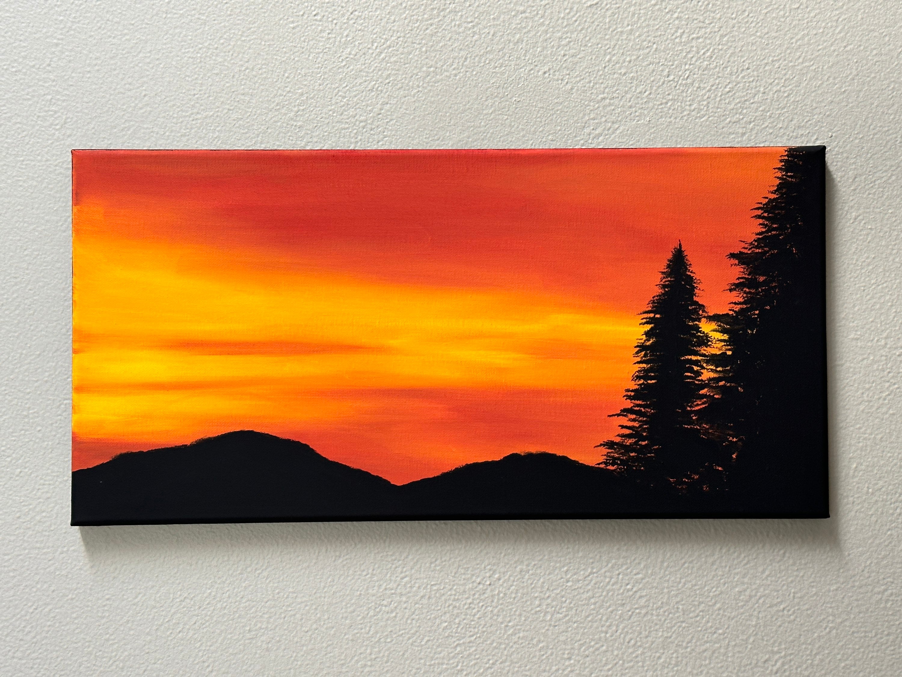 Easy Acrylic Sunset Paintings