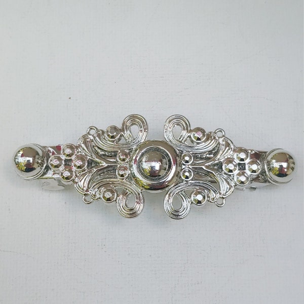Silver Barrette - Etsy