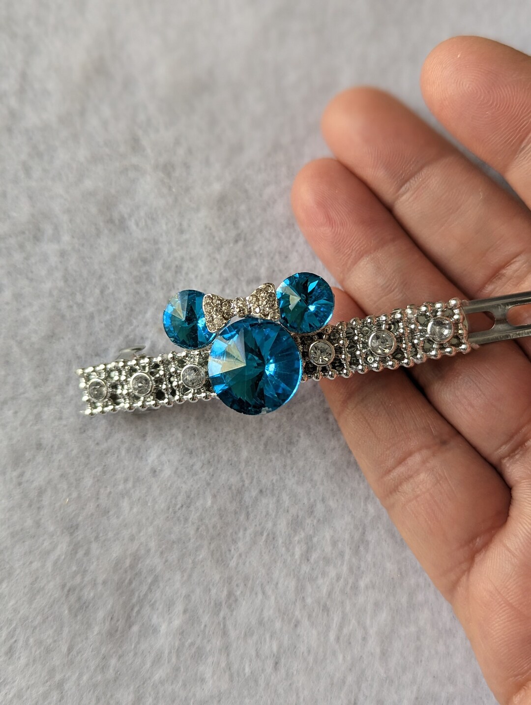 Minnie Mouse Barrettes Disney Hair Barrettes Barrettes for - Etsy