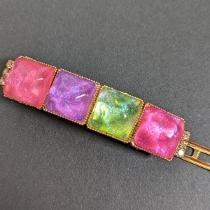 Pastel Rainbow Hair Barrette - Etsy