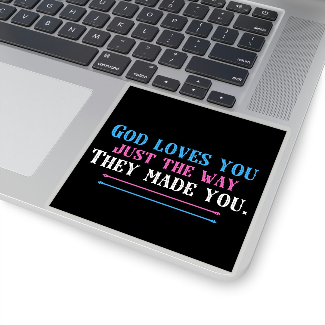 Trans Love Kiss-cut Stickers Trans Stickers LGBTQIA Stickers Trans Gift ...