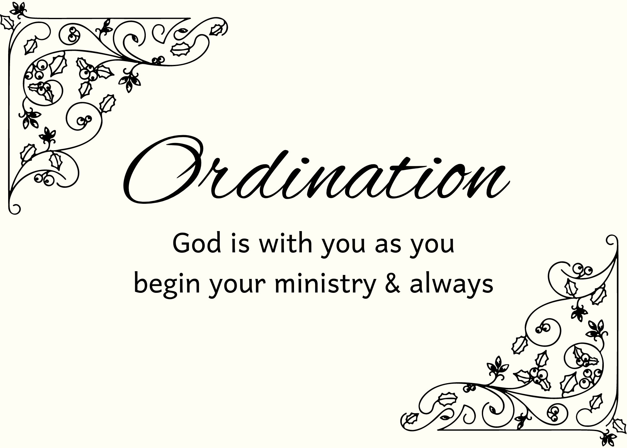 Printable Ordination Card - Etsy