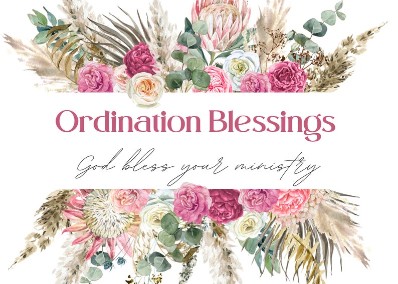 Printable Ordination Card - Etsy