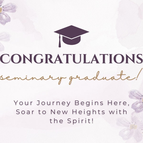 Seminary Graduation Card - Etsy