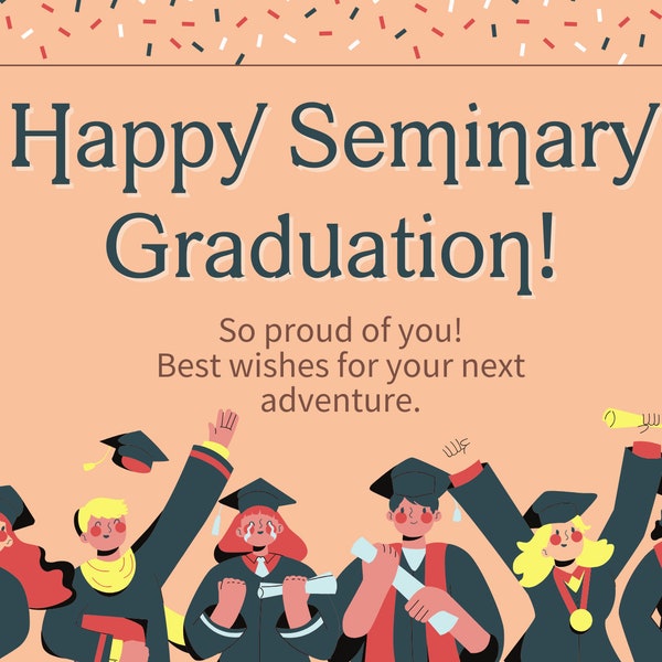 Seminary Graduation Card - Etsy