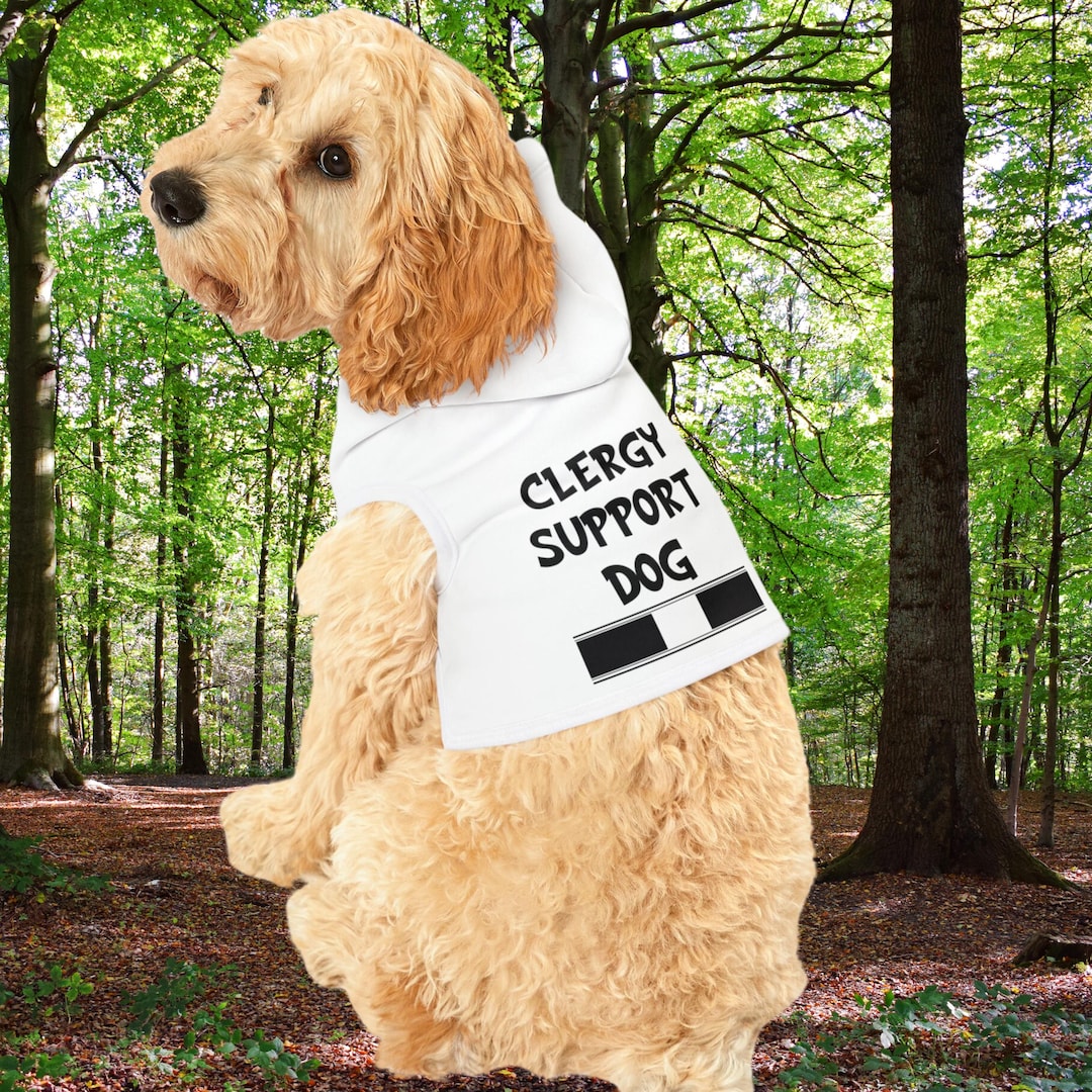 Clergy Support Dog Hoodie Minister Pet Minister Dog Vicar Pet Gift ...