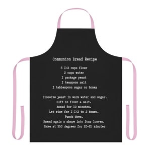 Communion Bread Recipe Apron (AOP) Gift for Pastor Gift for Minister ...