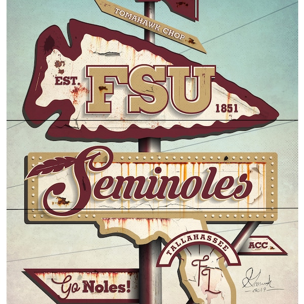 Seminoles Poster - Etsy