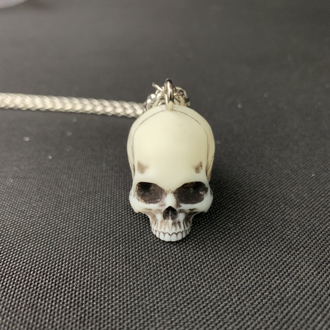 Human Skull Bead for Necklace Bracelet Resin 3D Print - Etsy