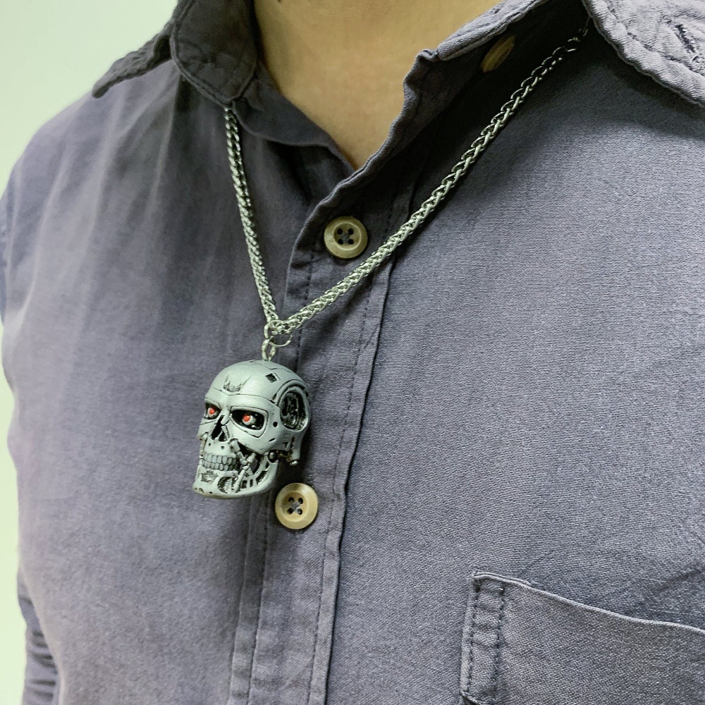 Terminator T800 Head Skull Bead for Necklace Bracelet Resin 3D Print - Etsy