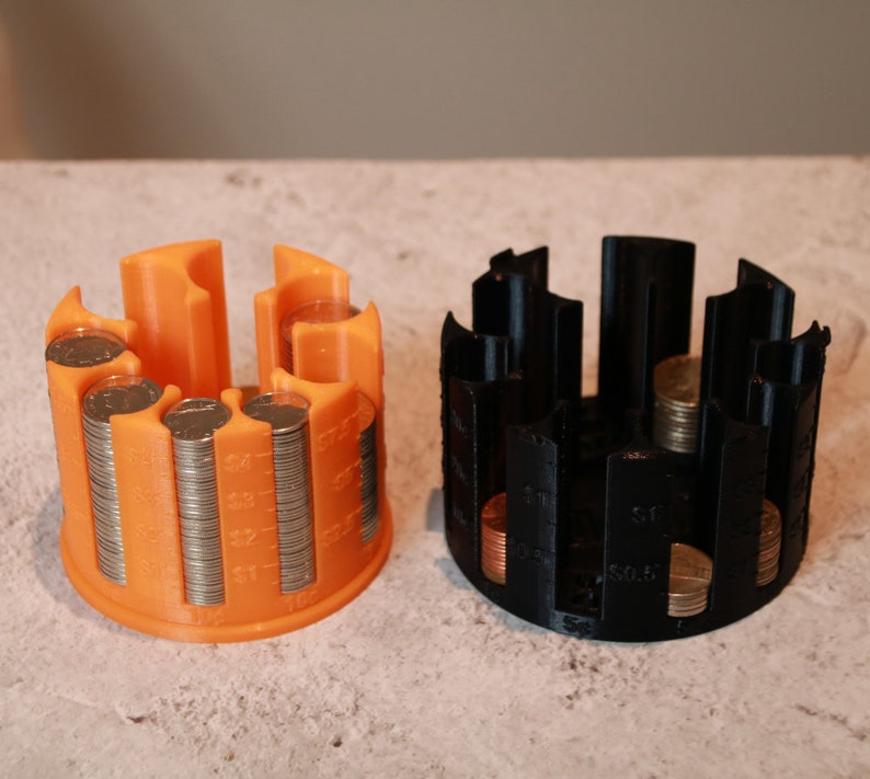 US Coin Holder Organizer Stacker 3D Printed - Etsy