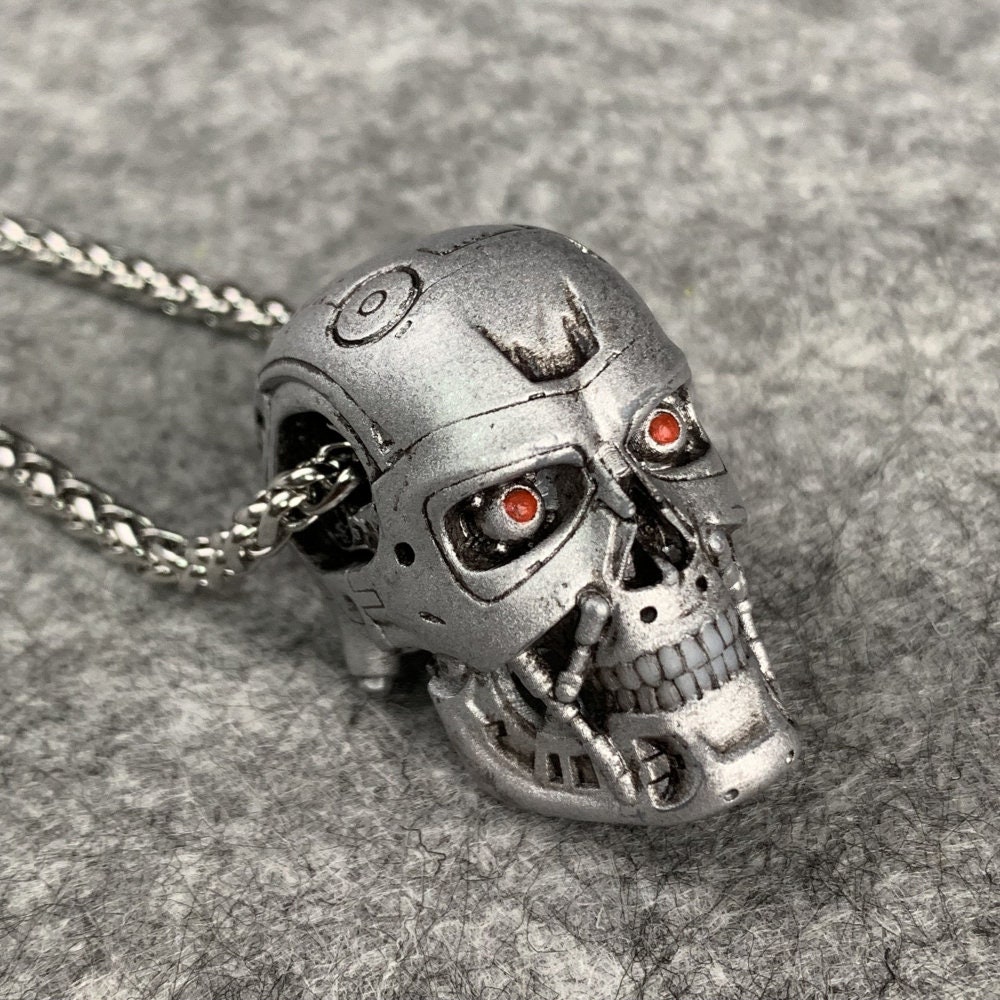 Terminator T800 Head Skull Bead for Necklace Bracelet Resin 3D Print - Etsy