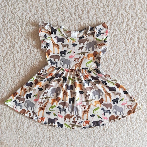 Safari Dress for Girls Zoo Themed Dress Girls Safari Dress - Etsy
