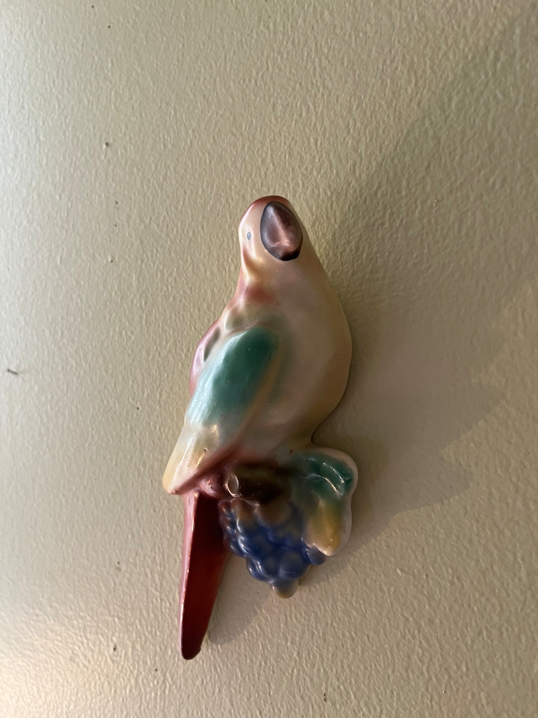 RARE Vintage Czech Porcelain Bird Wall Pocket. - Etsy