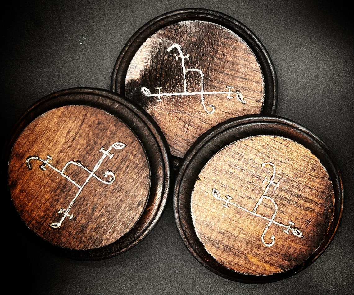 Lilith Sigil Altar Tile 4 Inch Wooden Tile With Etched and - Etsy