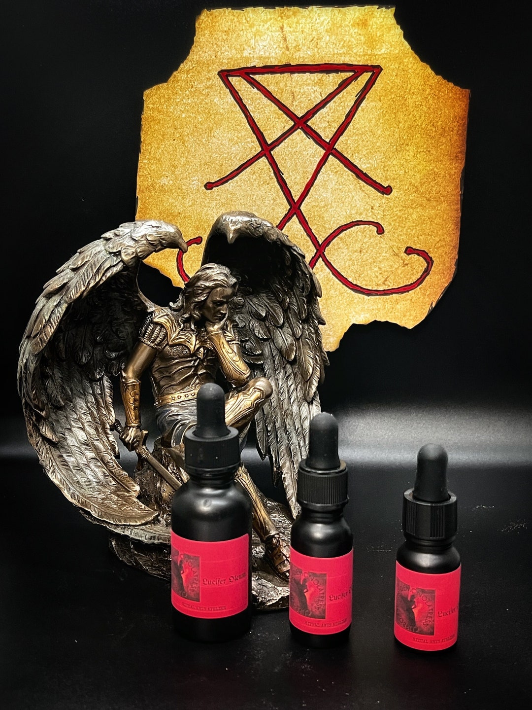 Lucifer Oleum Demonolatry Ritual Oleum Available in 1/3 Oz, 1/2 Oz and ...