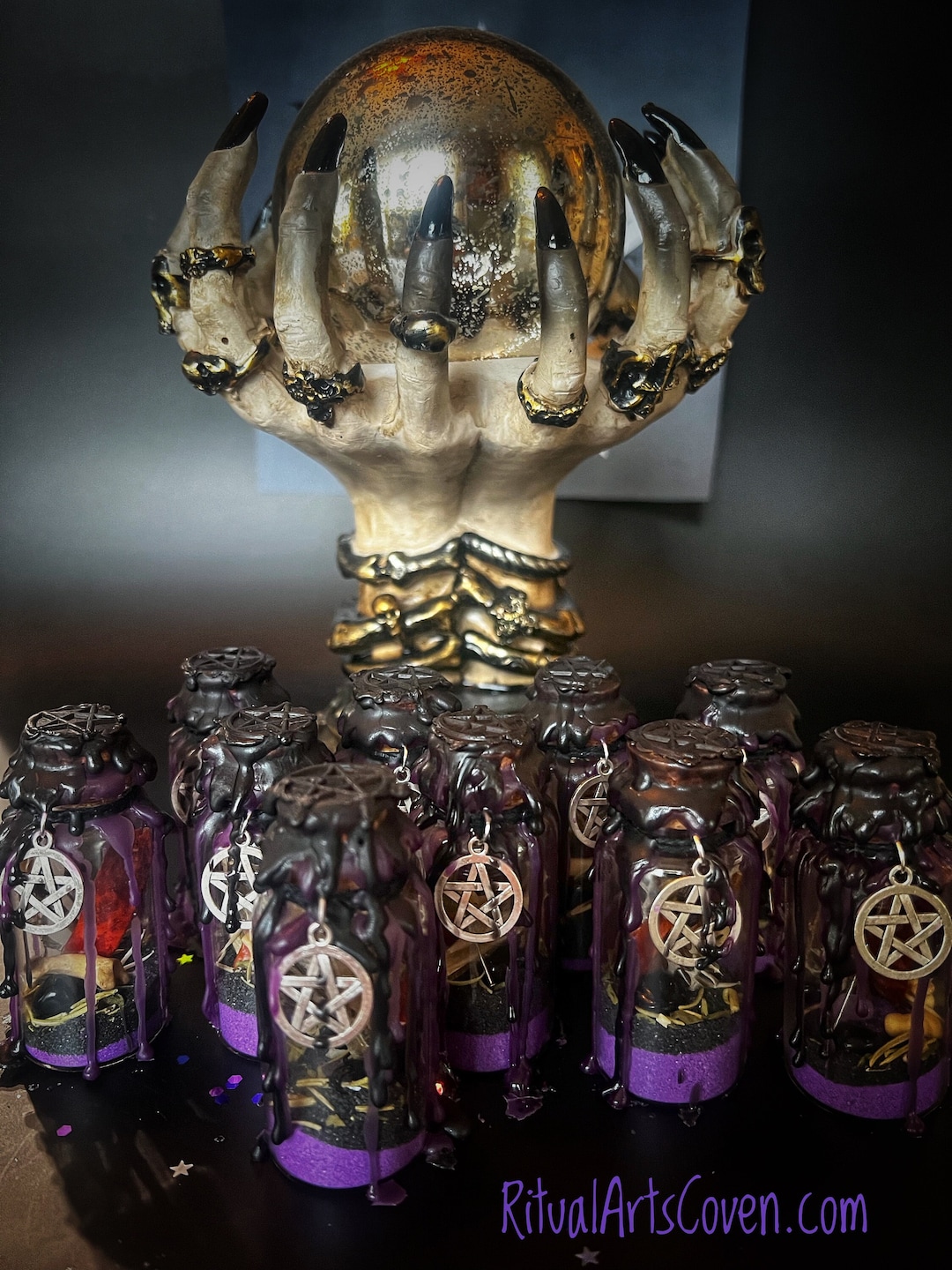 Mini Protection Witch Bottle 30 Ml Protect Against Hexes, Psychic ...