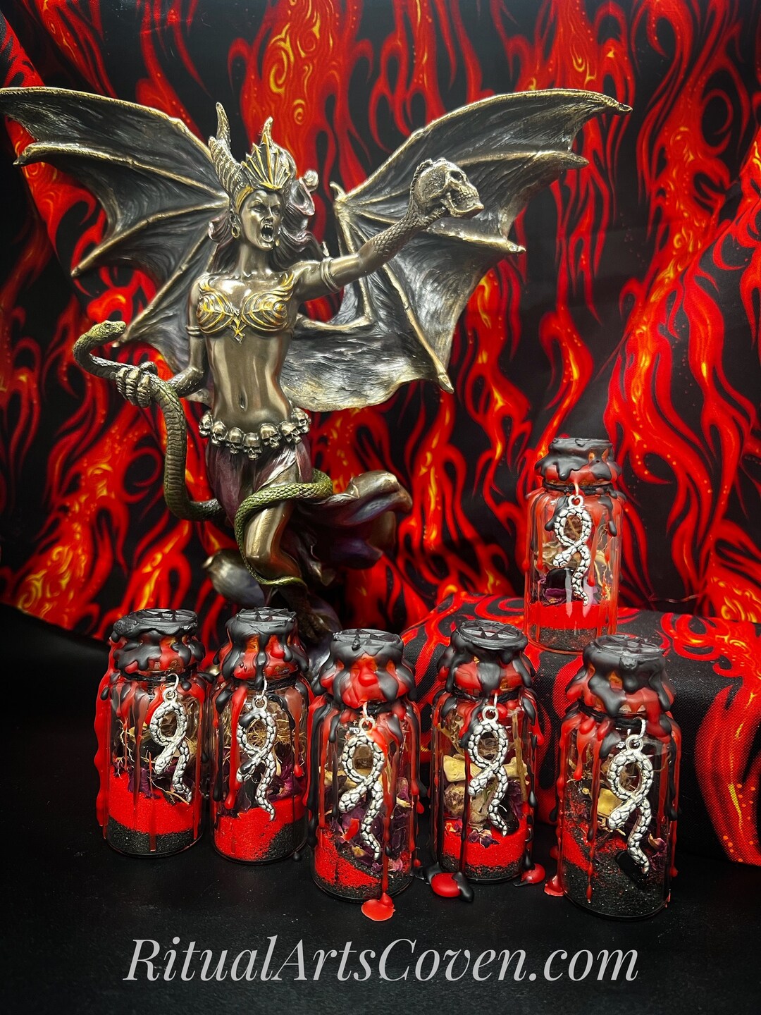 Mini Lilith Devotional Witch Bottle 30 Ml Protection Altar Bottle - Etsy